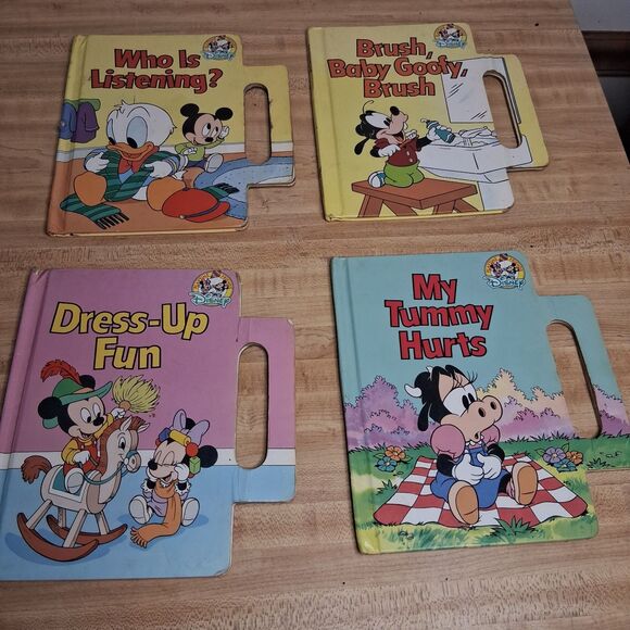 Disney | Toys | Disney Playtime Friends Handle Books Lot Of 4 Mickey ...